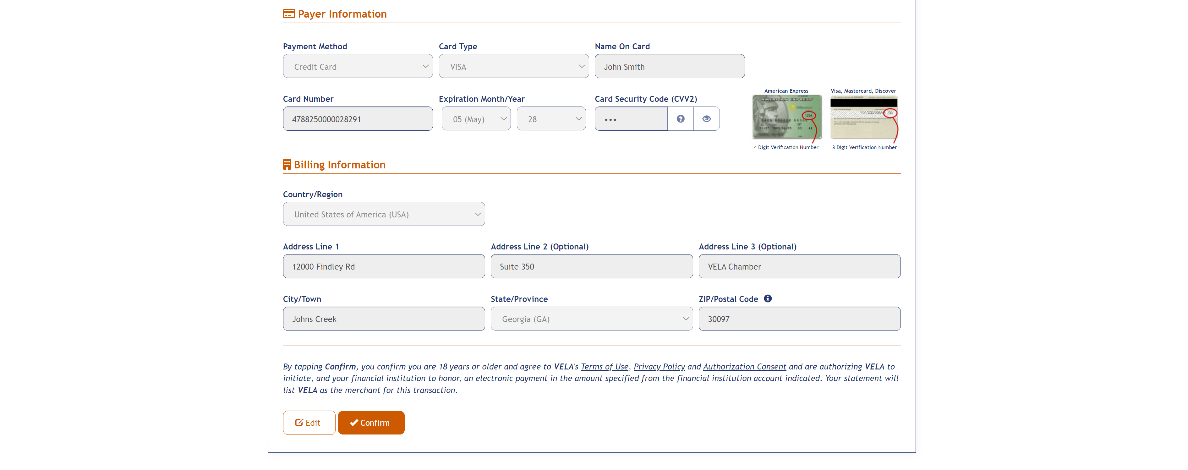 Payments via Thirdparty - VELA Admin Guide